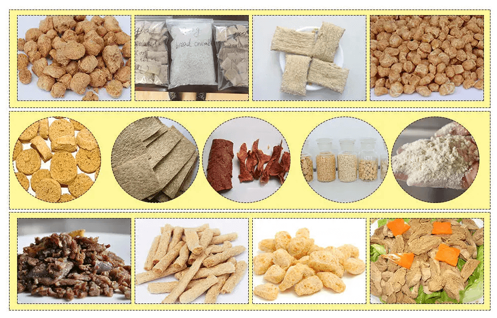 Textured Vegetable Protein Chunks Extruder - AinuokGroup.com